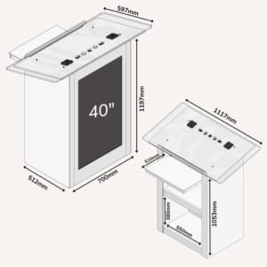Lectern With Digital Screen | Luminati