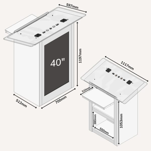 Lectern With Digital Screen | Luminati