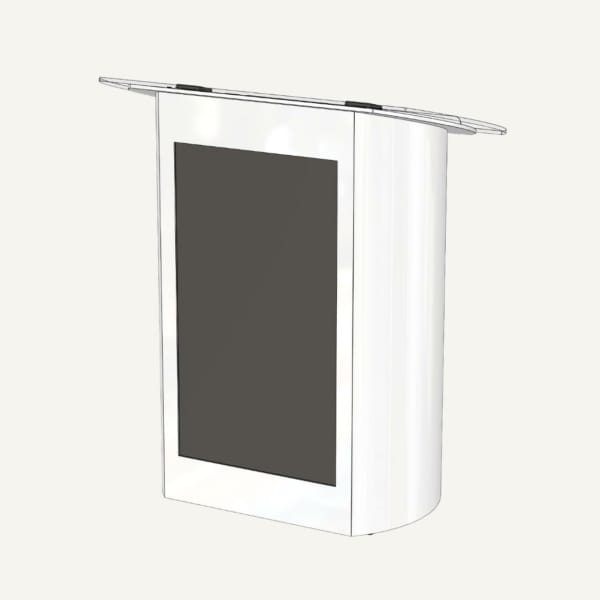 Curved Lectern With Digital Screen | Luminati