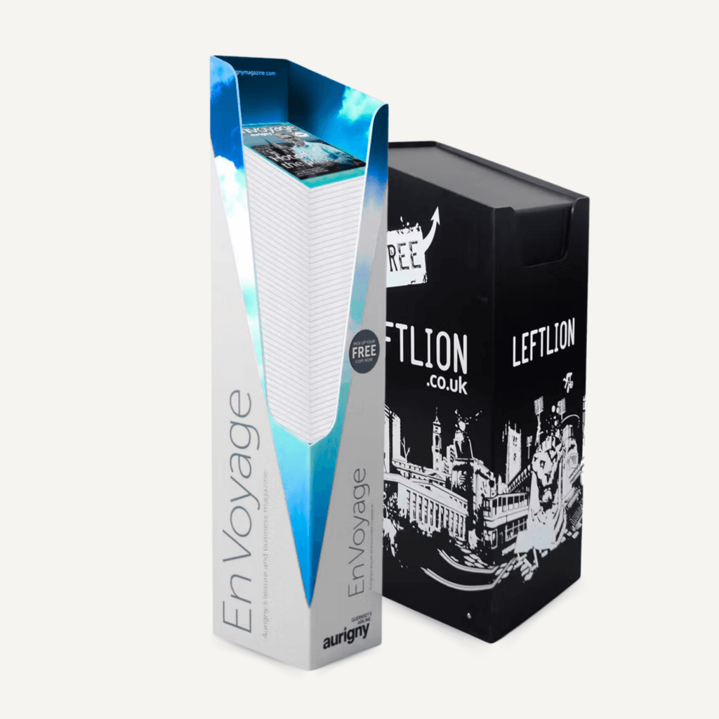 Branded Dump Bins | Magazine and Newspaper Stands