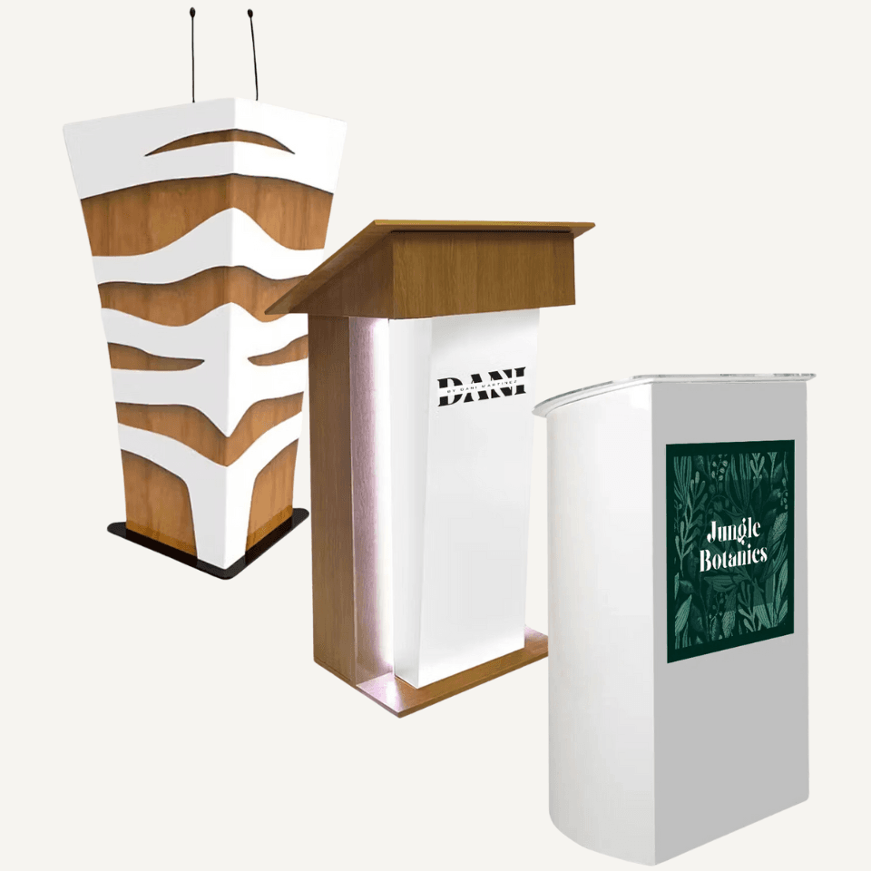 Shop By Lectern Feature | LED, Portable, AV Lecterns | Luminati