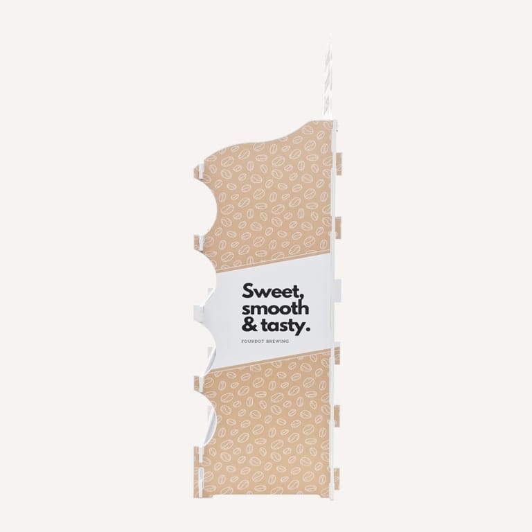 Flat Pack Free Standing Retail Display Stand | Luminati