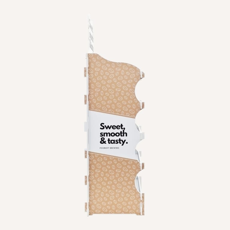 Flat Pack Free Standing Retail Display Stand | Luminati