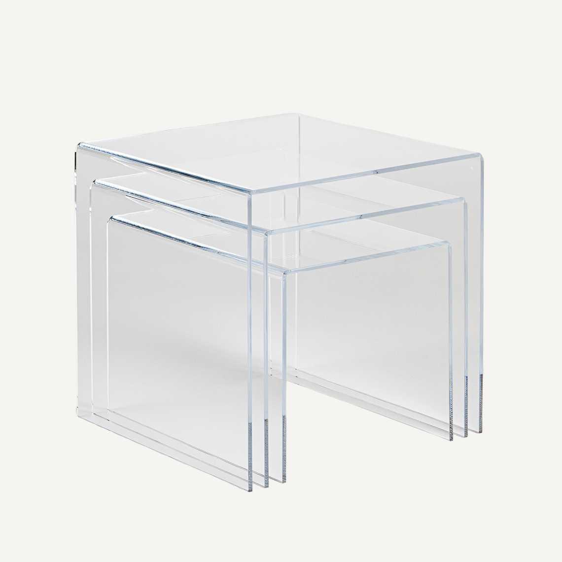 Clear Acrylic Nest of Tables