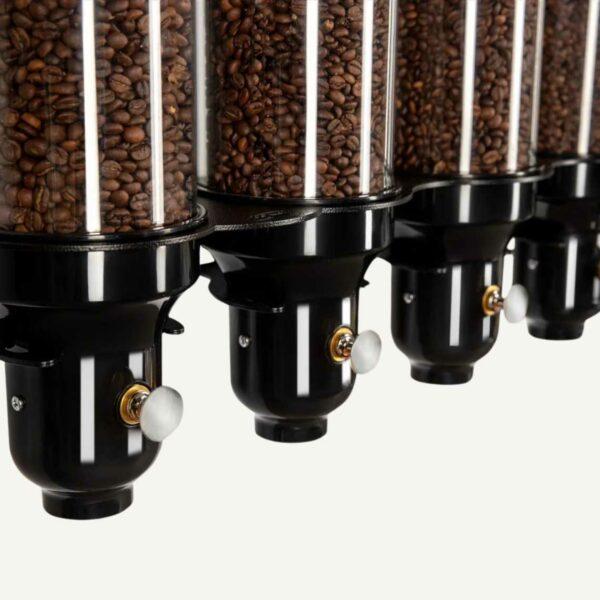 Five Cylinder Wall Mounted Coffee Bean Dispenser | Luminati