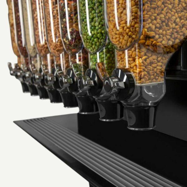 8 Container Wall Mounted Dry Food Dispenser | Luminati