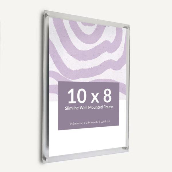 Slimline Acrylic Picture Frame - Wall Mounted | Variety Of Sizes | Luminati