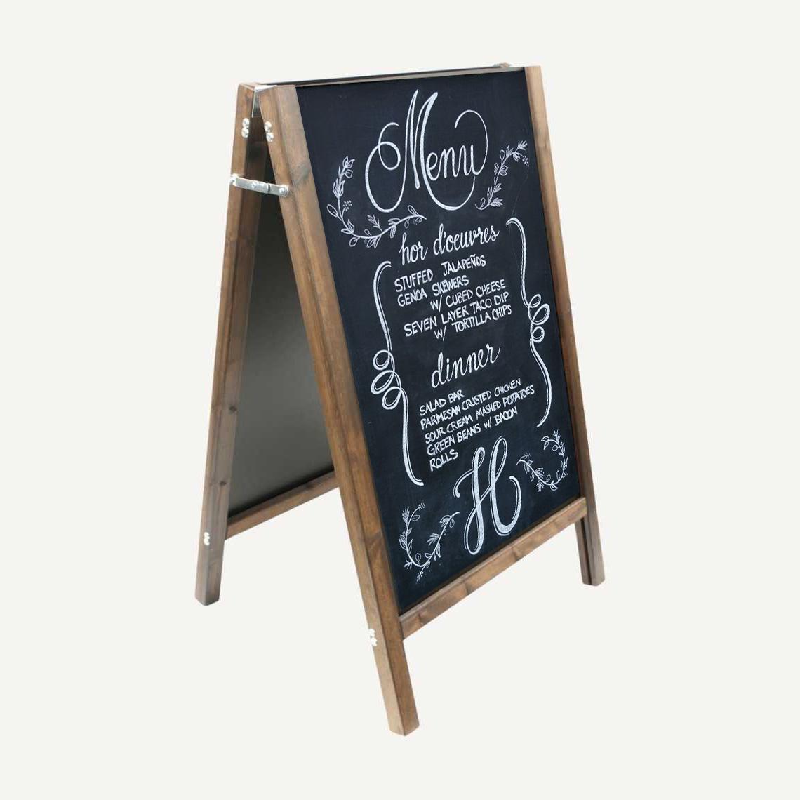 Reversible Chalkboard A-Board | Pavement Signs | Luminati