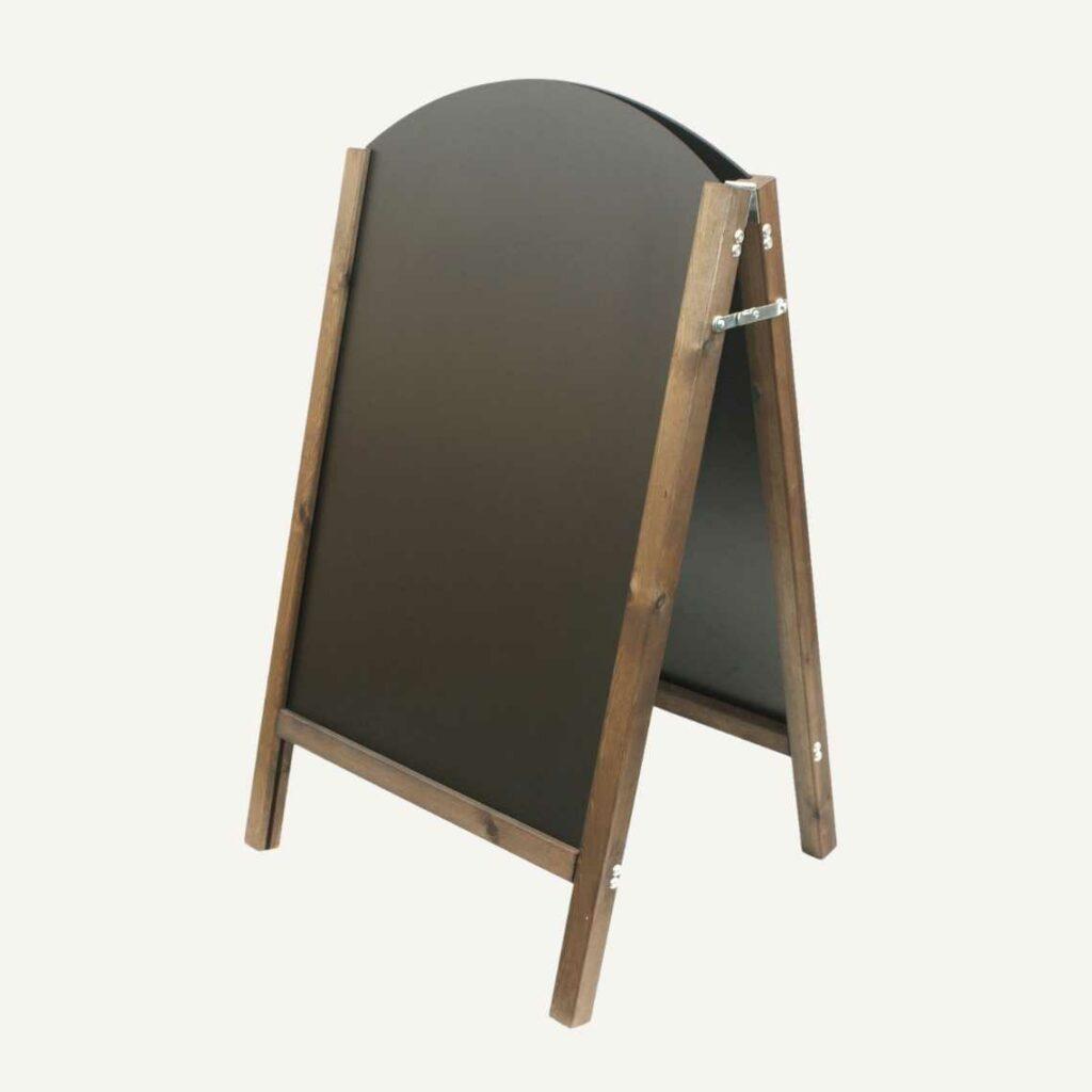 Curved Top Wooden A-Board | Luminati