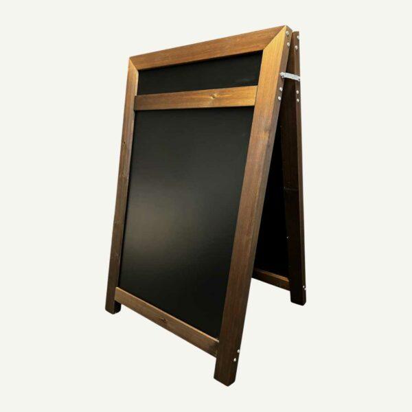 Wooden Chalkboard A-Board With Header | Luminati
