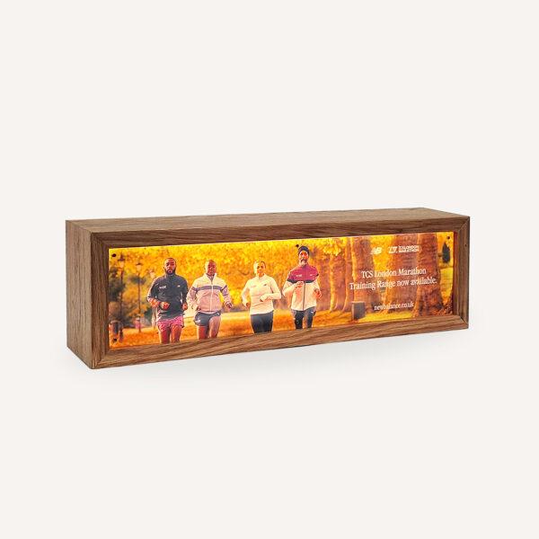 Wooden Light Box With Interchangeable Graphics Trap | Backlit Displays ...