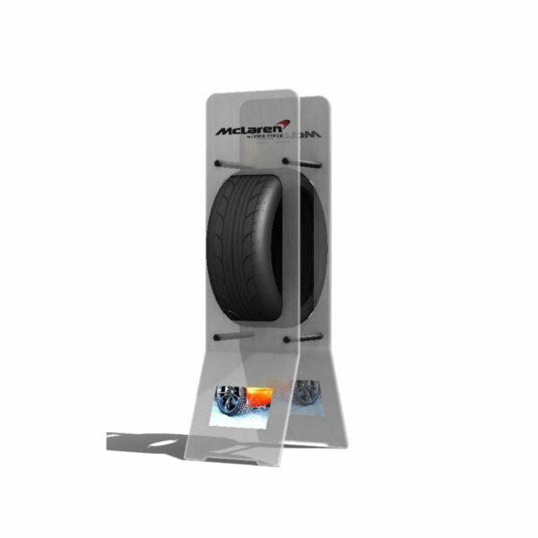 Single Tyre Display Stand | Custom Branded | Luminati
