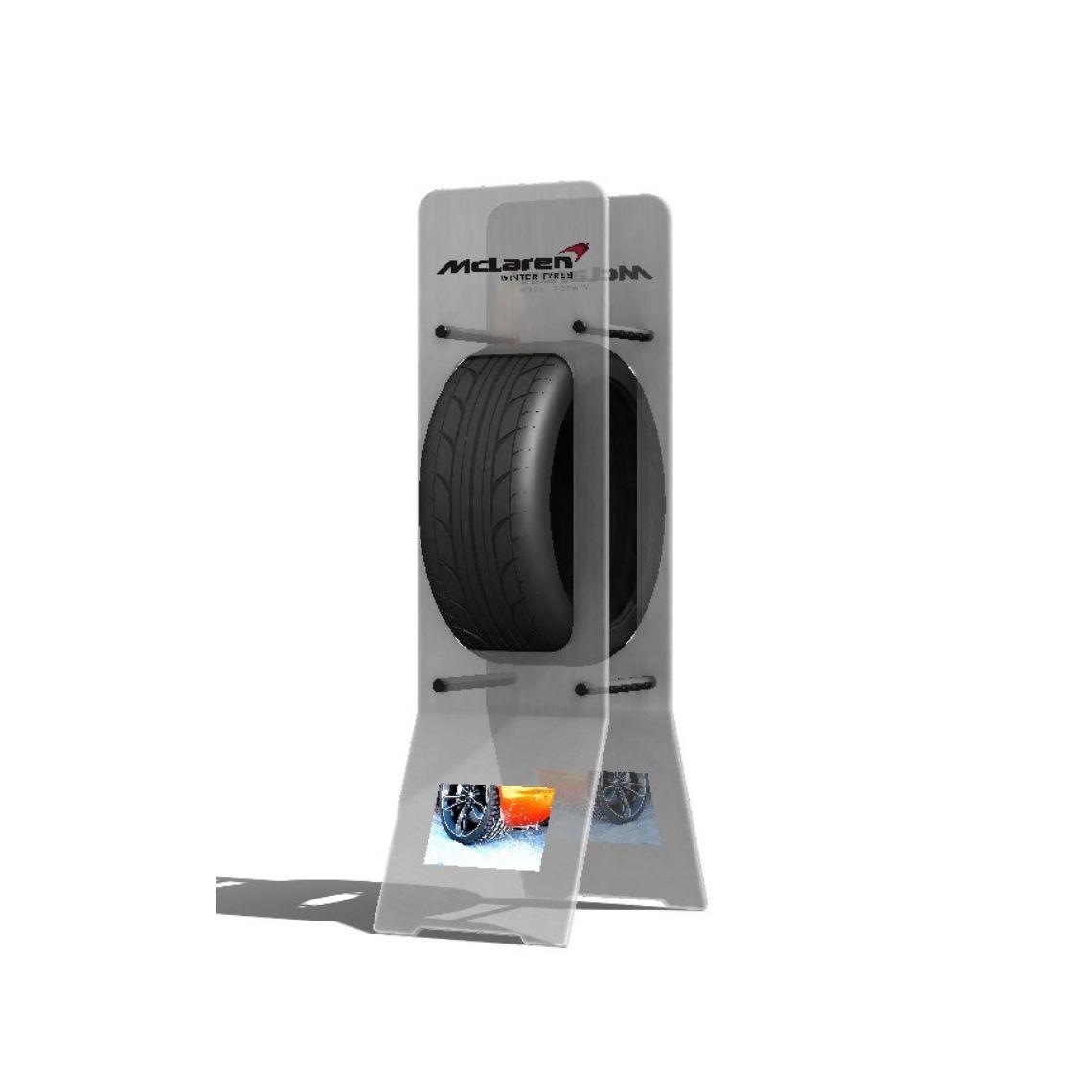 Single Tyre Display Stand | Custom Branded | Luminati