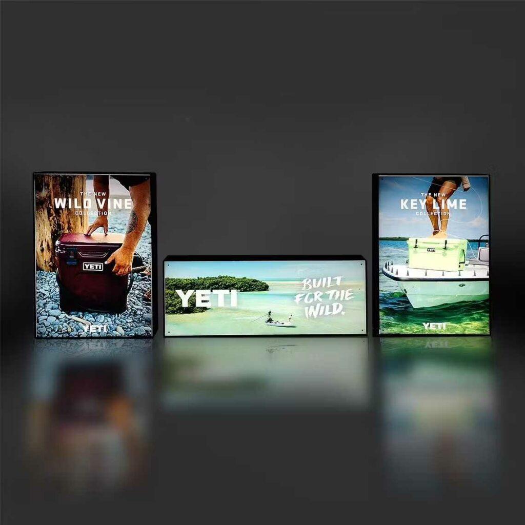 Custom Lightbox Display for YETI | Bespoke Illuminated Displays ...