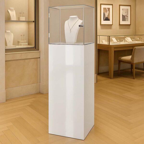 Display Plinth with Lockable Display Case | Easy Access Door | UK
