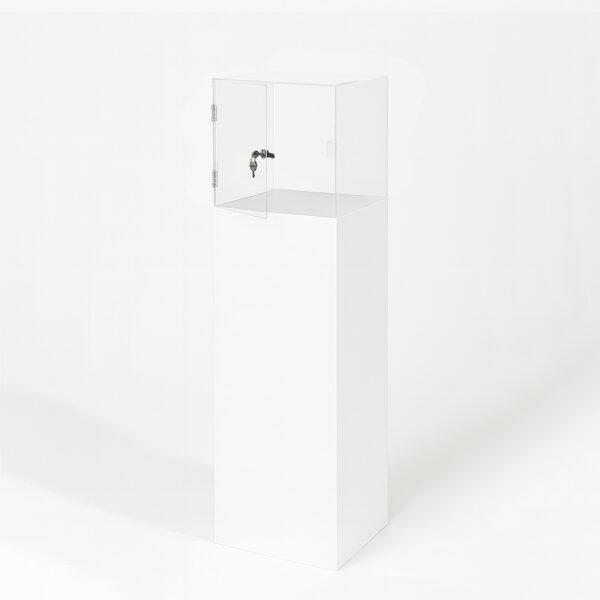 Display Plinth with Lockable Display Case | Easy Access Door | UK