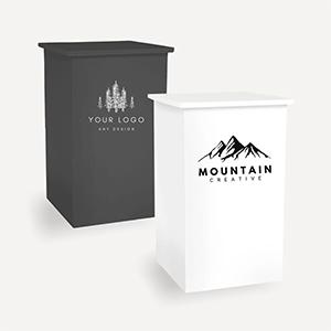 Flat Packed Display Plinth Pedestal | Portable Product Displays | Luminati