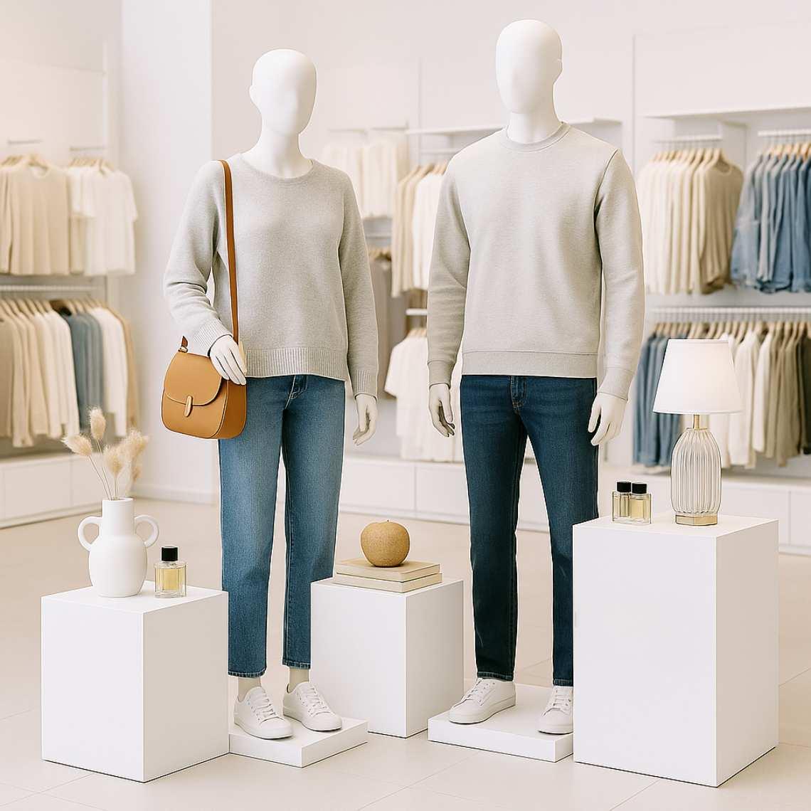 Retail Display Podiums | Mannequin Plinths | Luminati UK POS