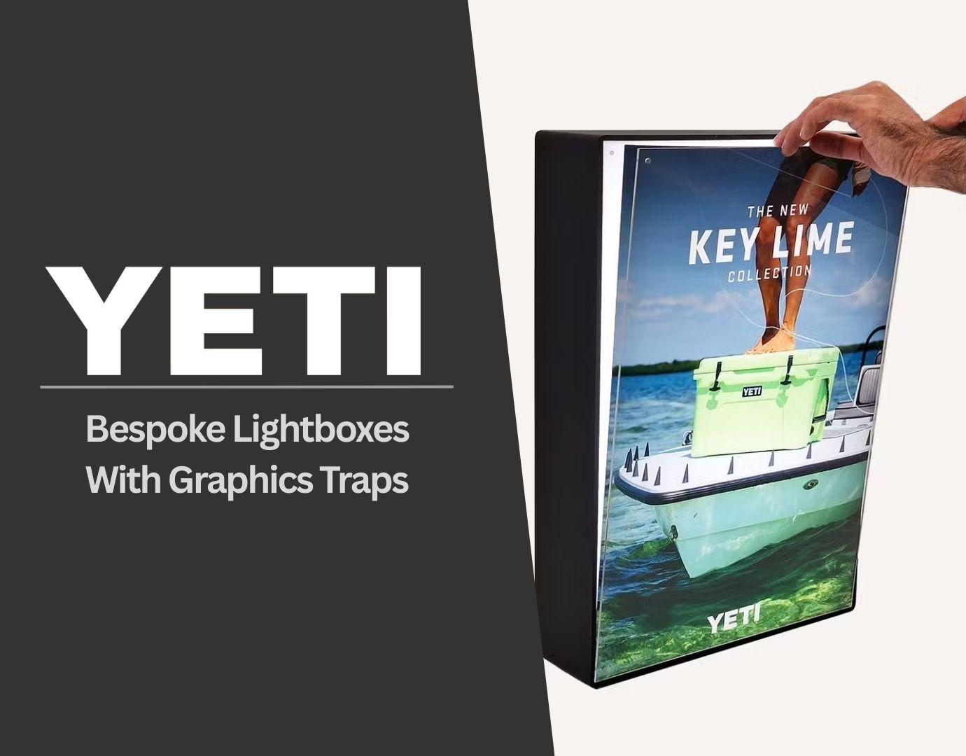 Custom Lightbox Display for YETI | Bespoke Illuminated Displays ...